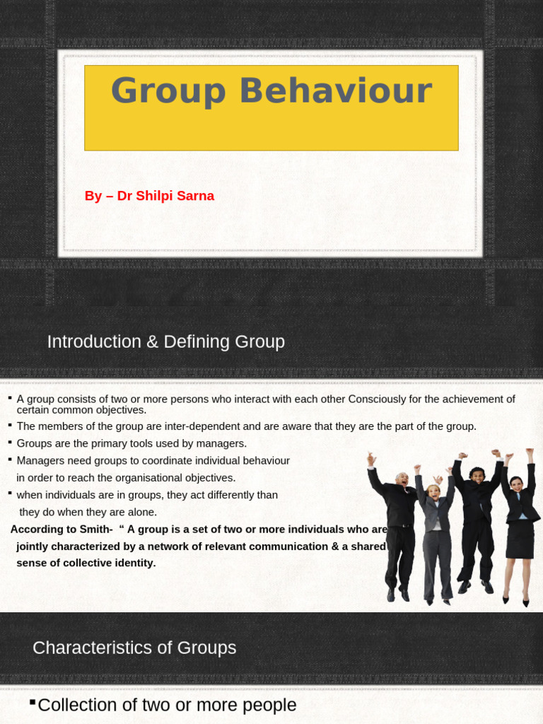 Group Unit V | PDF | Goal | Behavioural Sciences