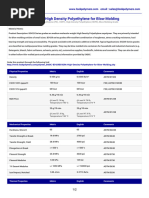 HDPE 5502 Technical Data Sheet | PDF | Materials | Physical Sciences