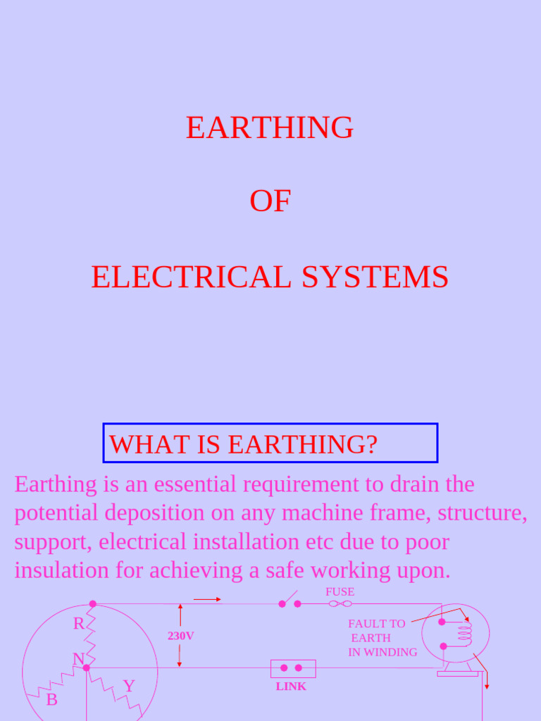 Earthing Electrical Systems Explained | PDF | Electricity | Power (Physics)