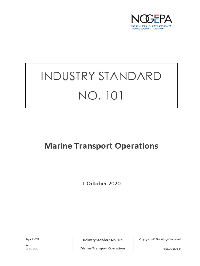 Marine Transport Operations Standards | PDF | Nondestructive Testing ...