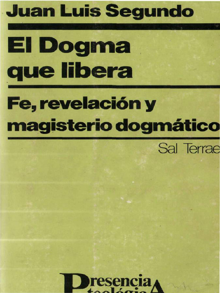 Dogma y Liberación en la Teología | PDF | Verdad | Fe