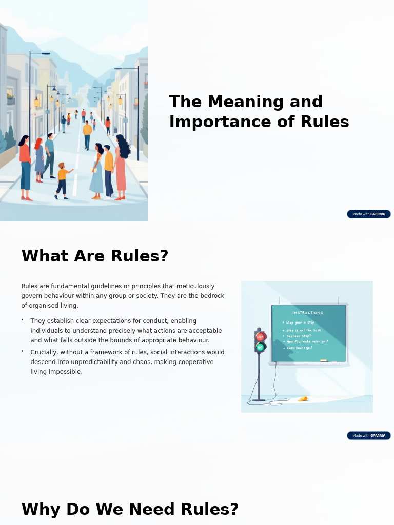 Importance of Rules in Society | PDF | Justice | Crime & Violence