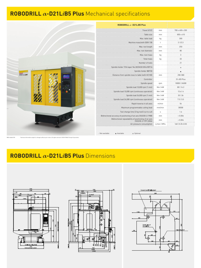 Robodrill a d21lib5 Plus | PDF | Metalworking