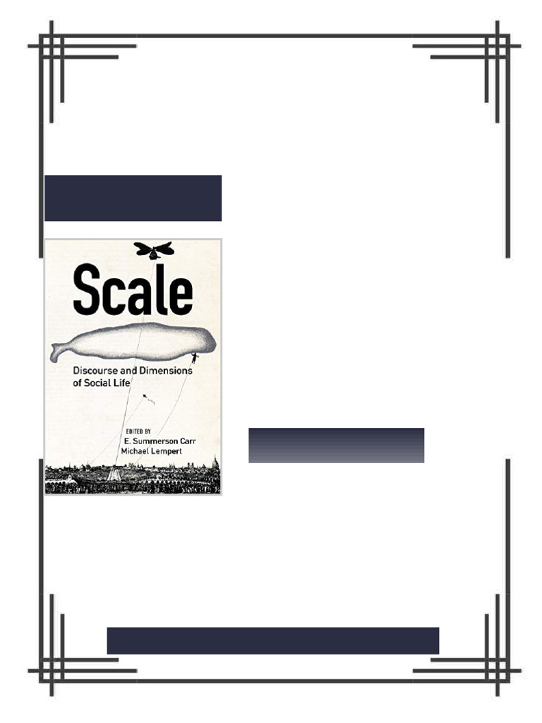 Scale Discourse and Dimensions of Social Life 1st Edition Michael ...