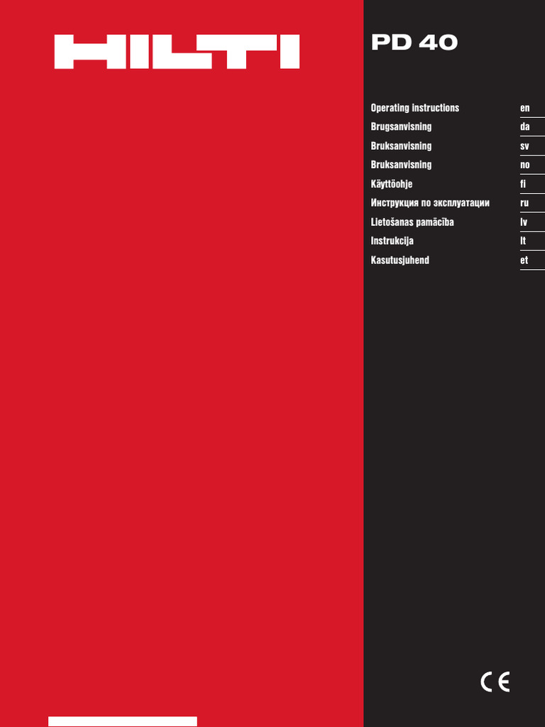 Manual Operating Instructions | PDF