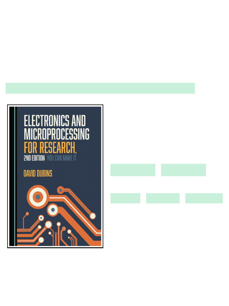Electronics and Microprocessing for Research 2nd Edition available any ...
