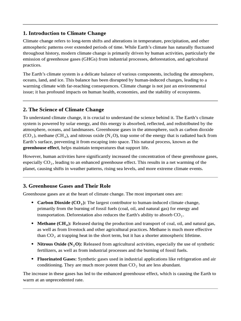 Understanding Climate Change Causes | PDF | Climate Change | Climate ...