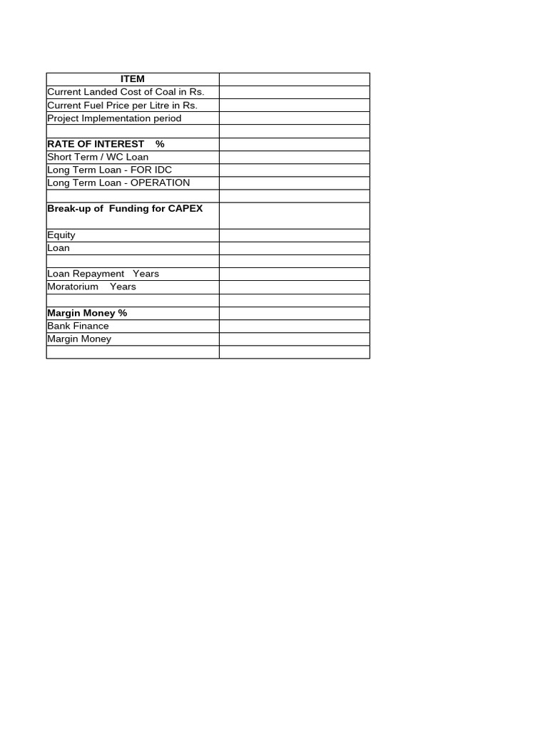 Coal Project Feasibility Report Overview | PDF