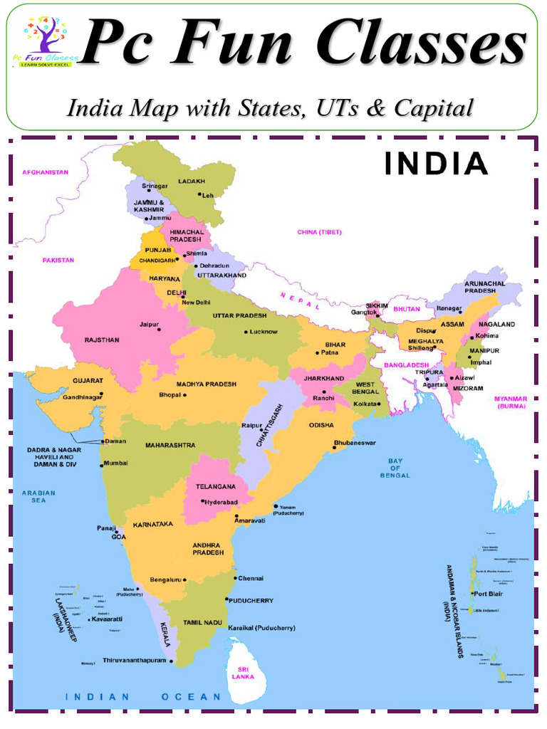 PC Fun Classes India Map | PDF