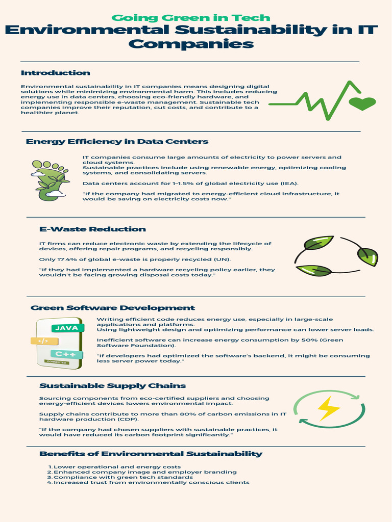 EnvironmentalSustainability InIT | PDF | Efficient Energy Use | Data Center
