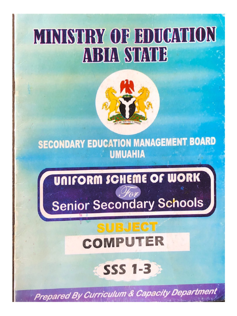 MINISTRY OF EDUCATION Computer Scheme of Work | PDF