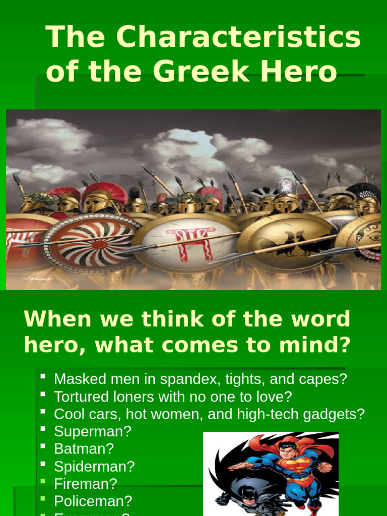Greek Hero Characteristics Explained | PDF | Hero | Twelve Olympians