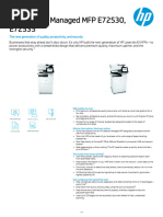 HP Color Laserjet Managed MFP E877Dn Printer Series: Datasheet | PDF ...