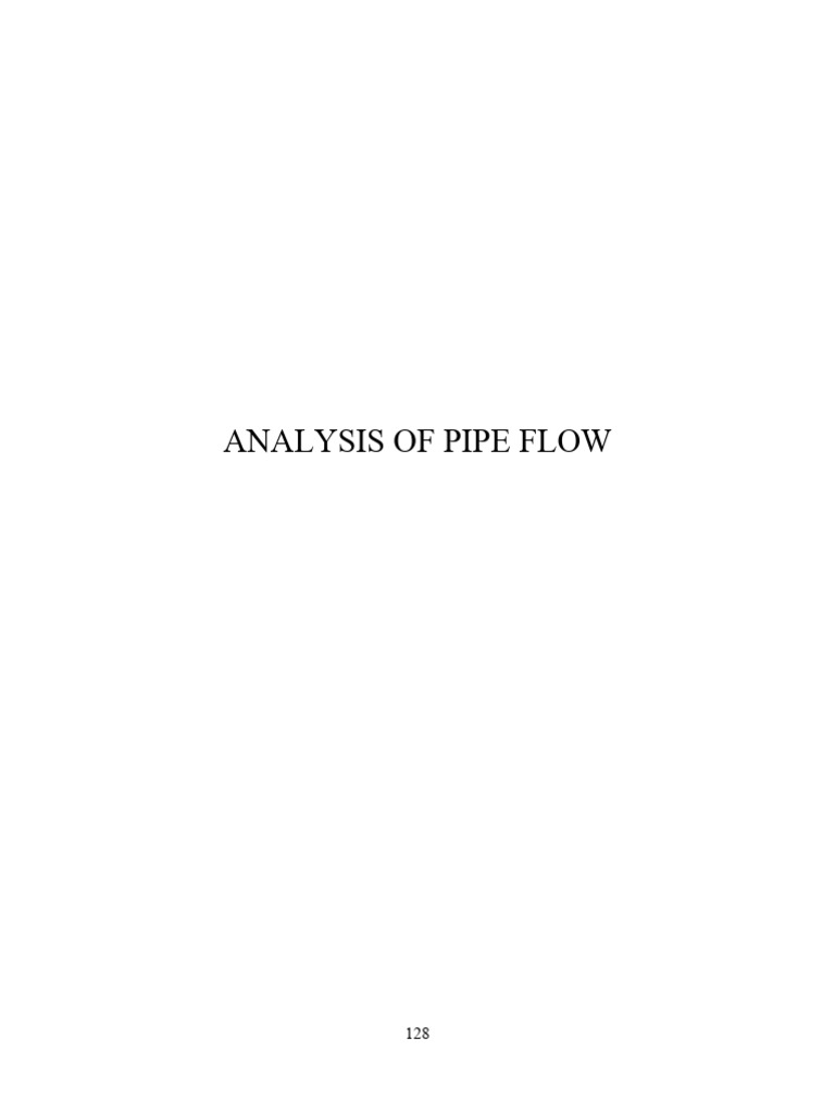 Pipe Flow Analysis: Laminar vs Turbulent | PDF | Fluid Dynamics ...