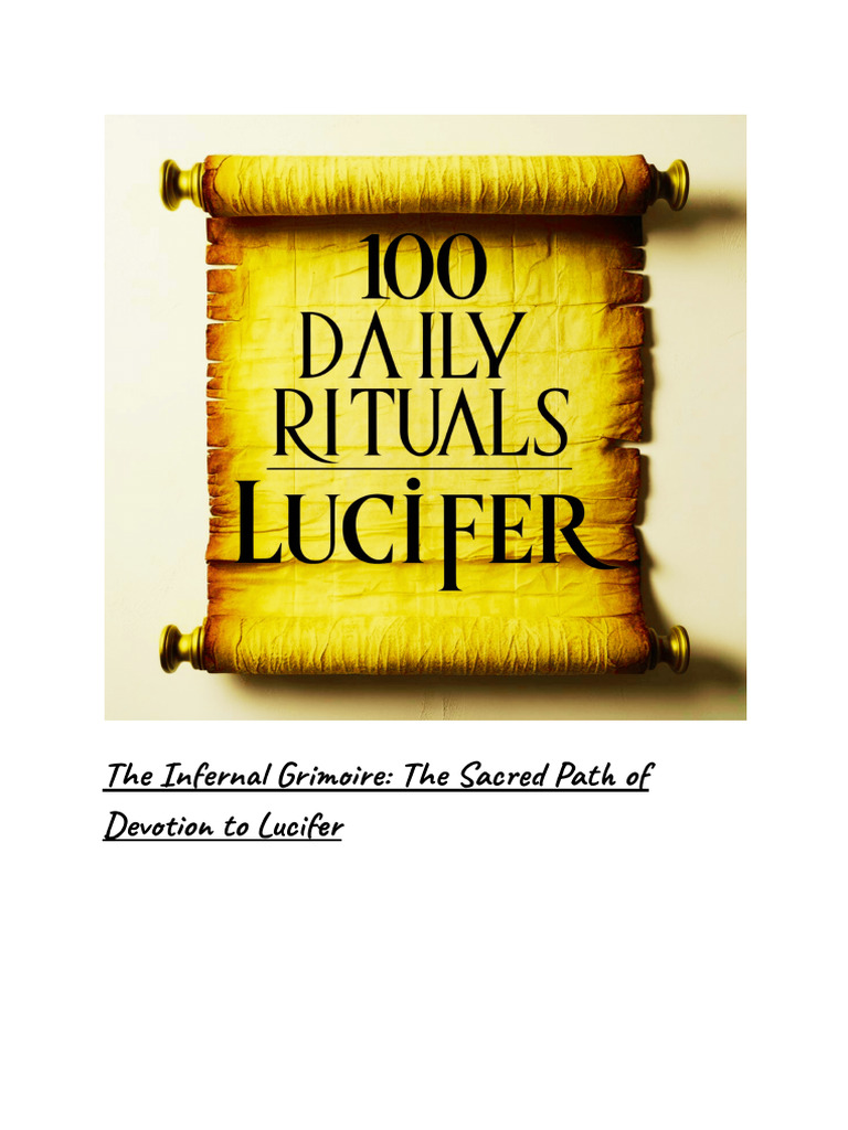 Lucifer's Grimoire: Rituals for Empowerment | PDF | Divinity | Rituals