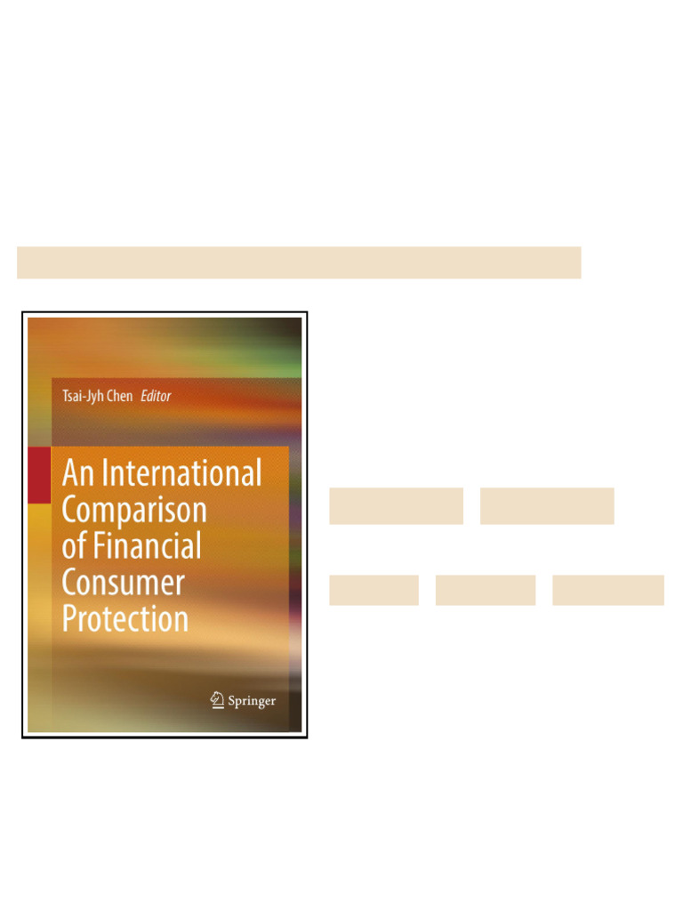 International Comparison of Financial Consumer Protection An digital ...