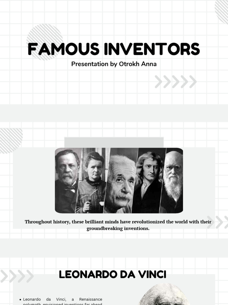 Famous Inventors | PDF | Invention | Marie Curie