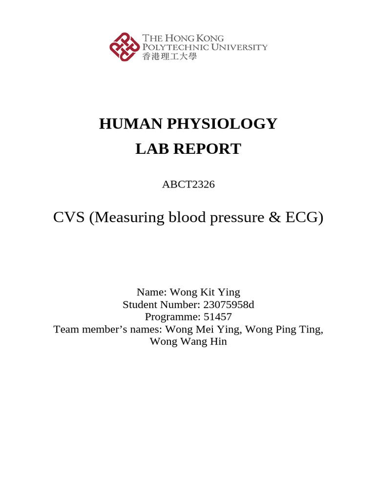 CVS LAB Report 2 | PDF | Diastole | Heart