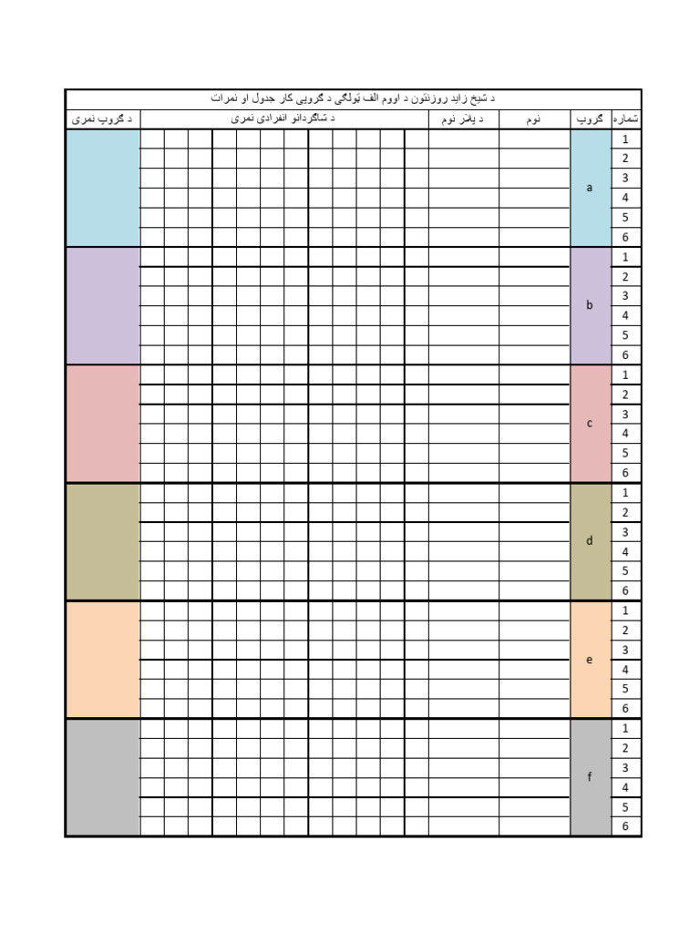 Group Work Sheet | PDF