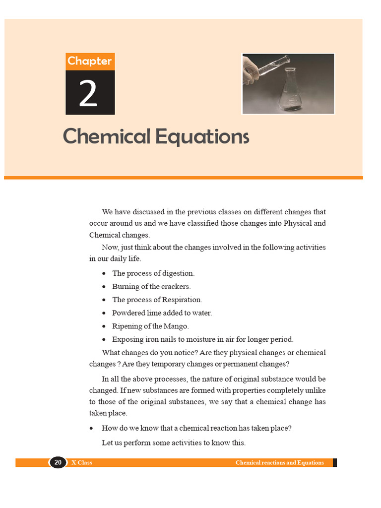 Understanding Chemical Reactions and Equations | PDF | Chemical ...