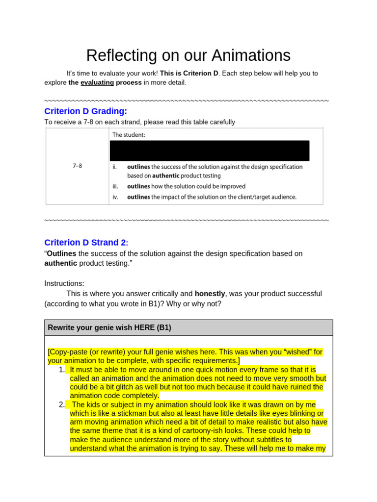 Evaluating Animation Project Success | PDF | Animation
