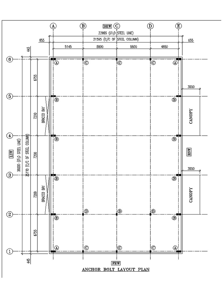 Anchorbolt Layout | PDF