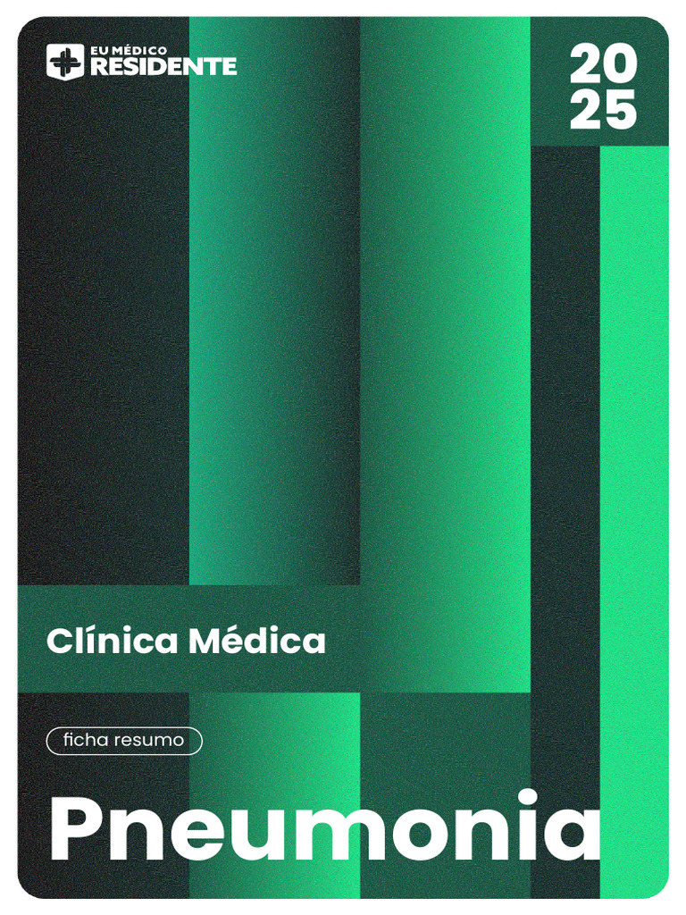 EMR-Clínica Médica-Ficha-Resumo-PNEUMONIA | PDF | Pneumonia | Remédio