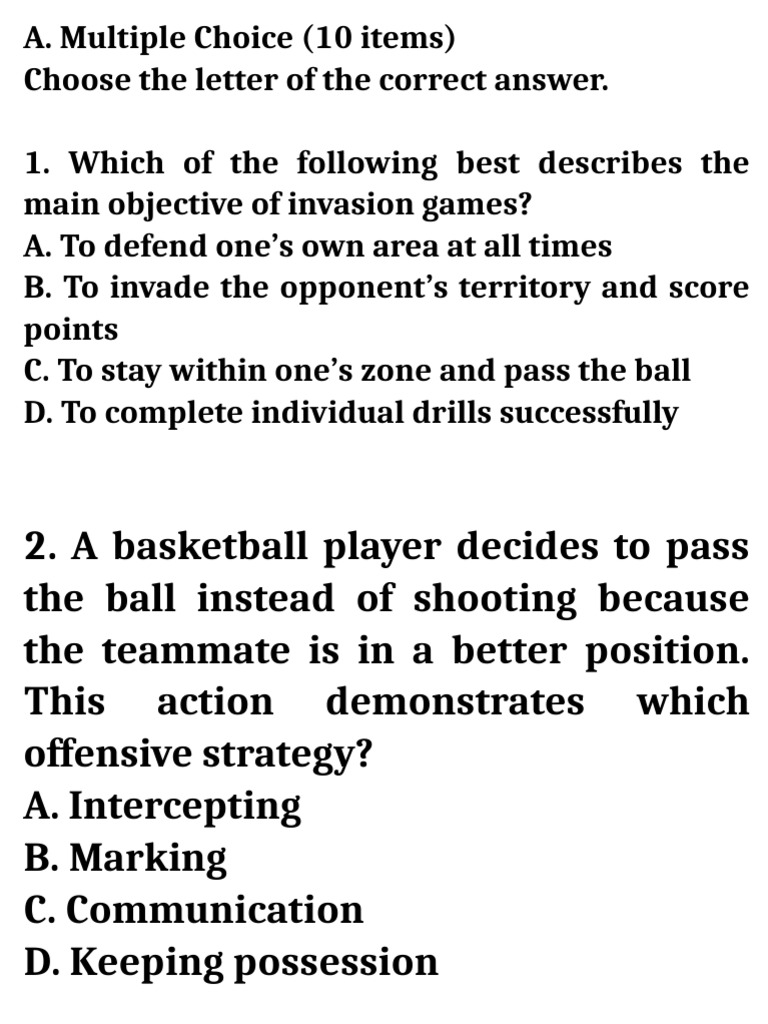 QUIZ G7 AND G8 | PDF | Volleyball