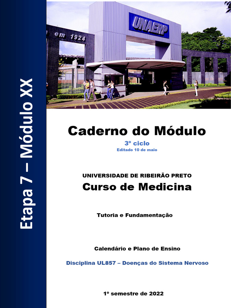 Mod XX - Caderno Do Módulo 2022-1 3o Ciclo Editado 10 de Maio | PDF | Epilepsia | Neoplasmas