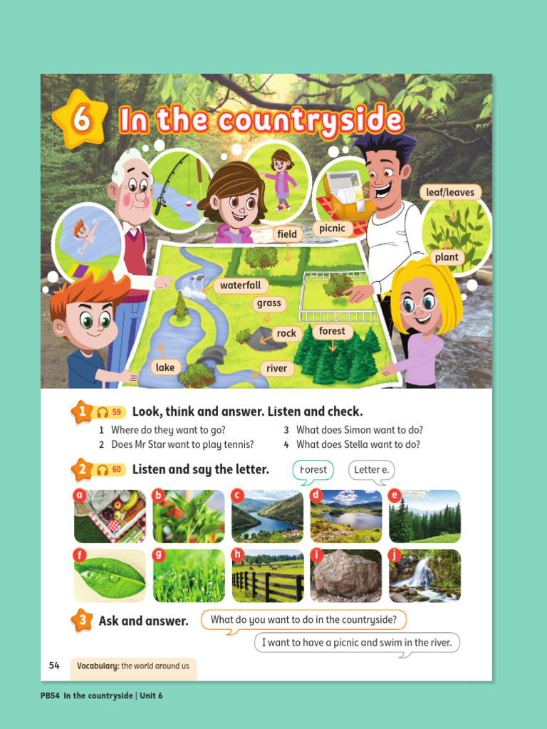 Exploring Countryside Activities and Vocabulary | PDF | Linguistics