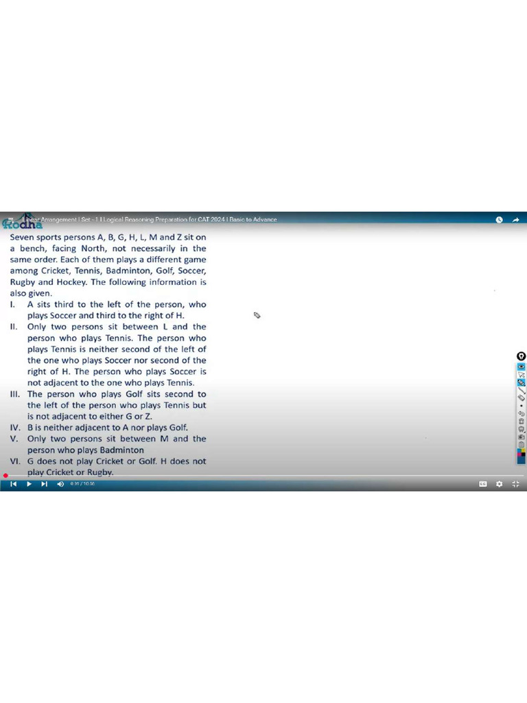 Linear Arrangement Set 1 | PDF