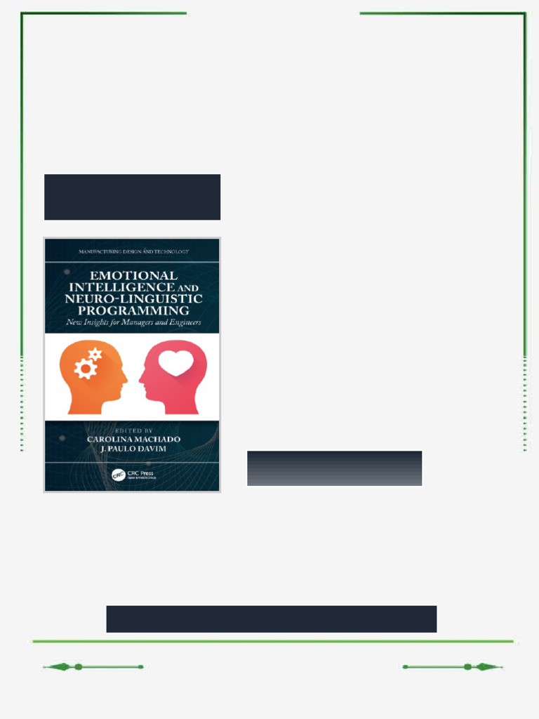 Emotional Intelligence and Neuro-Linguistic Programming New Insights ...