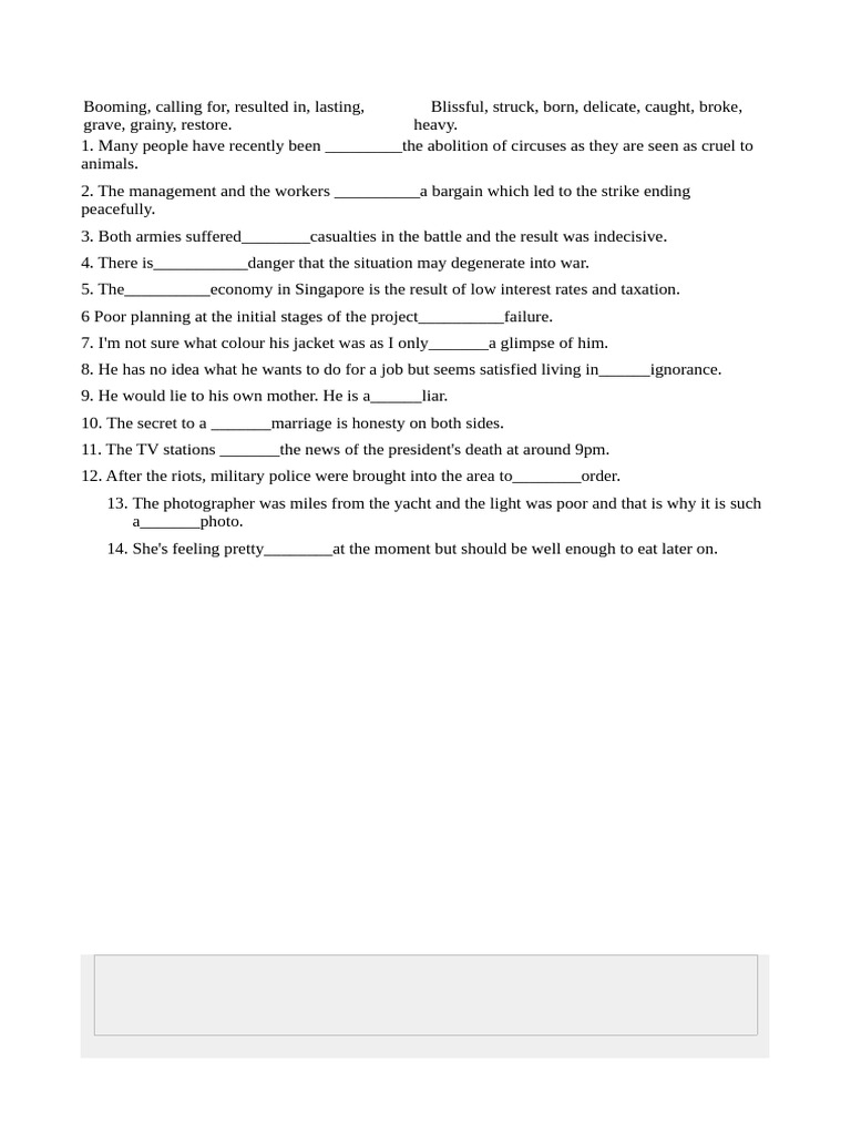 Advanced Collocations | PDF