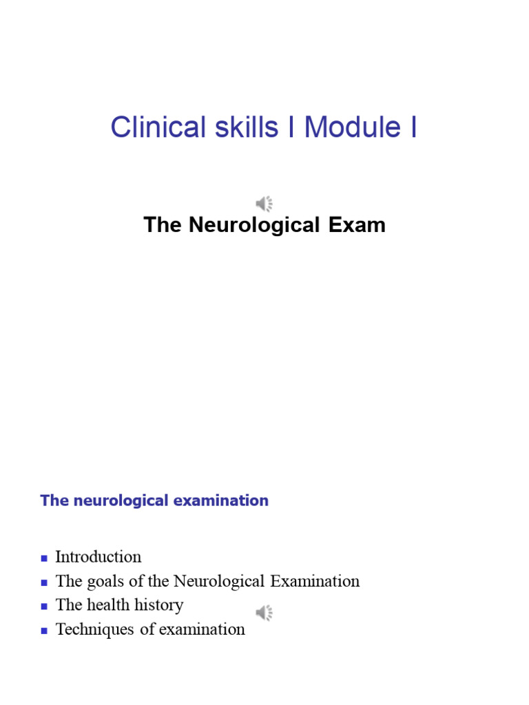 Neurological Exam PDF | PDF | Balance (Ability) | Anatomical Terms Of ...