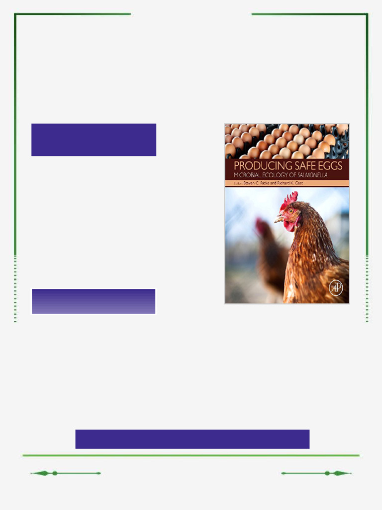 Producing Safe Eggs Microbial Ecology of Salmonella 1st Edition Steven ...