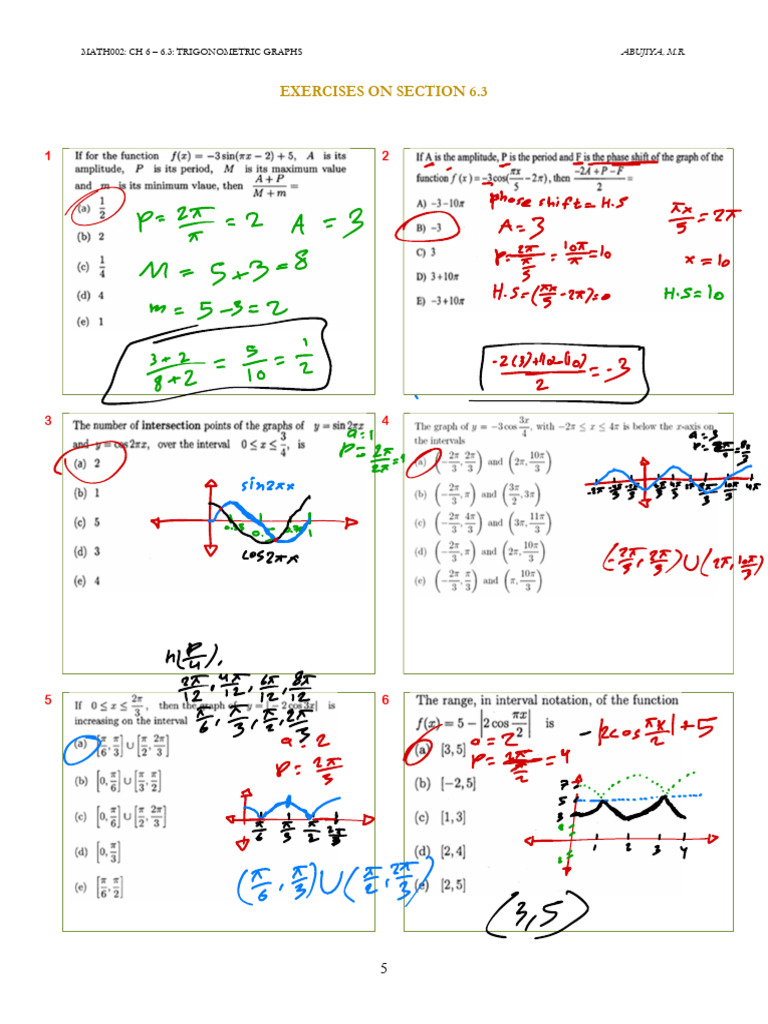 Lecture Notes Exercises Solution | PDF | Combinatorics | Angle