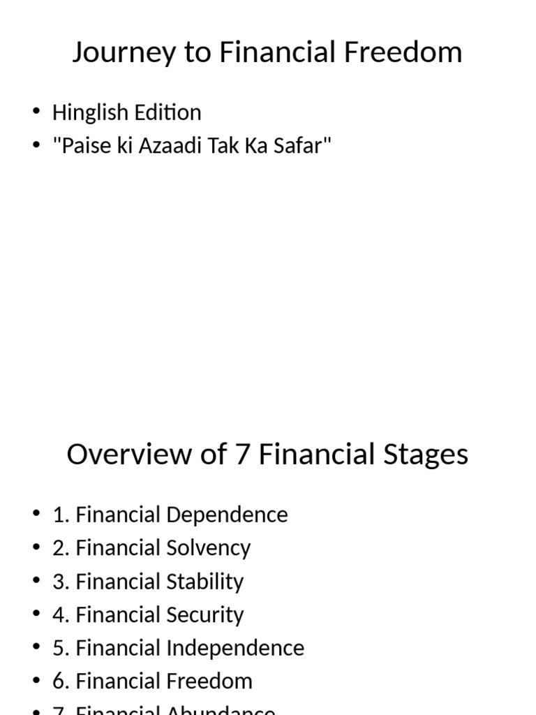 7 Stages to Financial Freedom Guide | PDF | Wealth | Economies