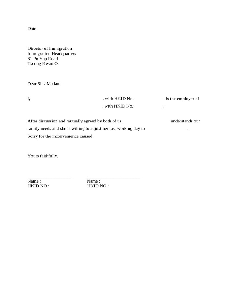 Mutual Agreement Letter | PDF