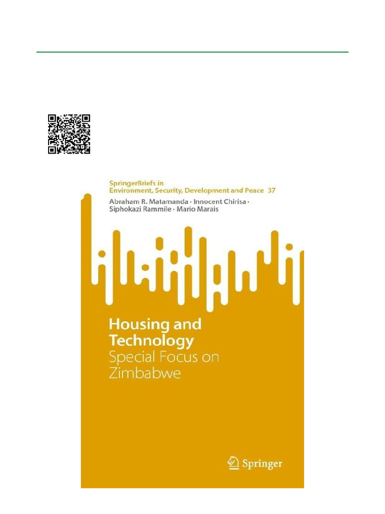 Housing and Technology Special Focus on Zimbabwe ISBN 9783031090974 ...