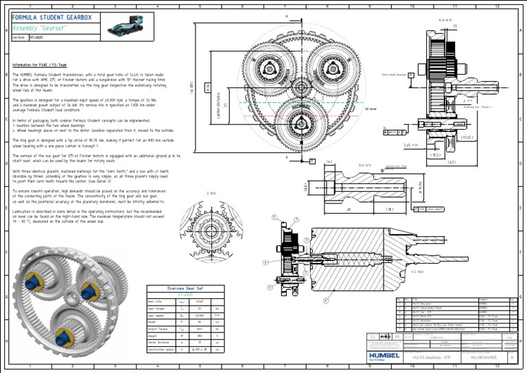 HU-FS-Gearset V1-2025 a Assembly DTI | PDF | Gear | Motor Vehicle