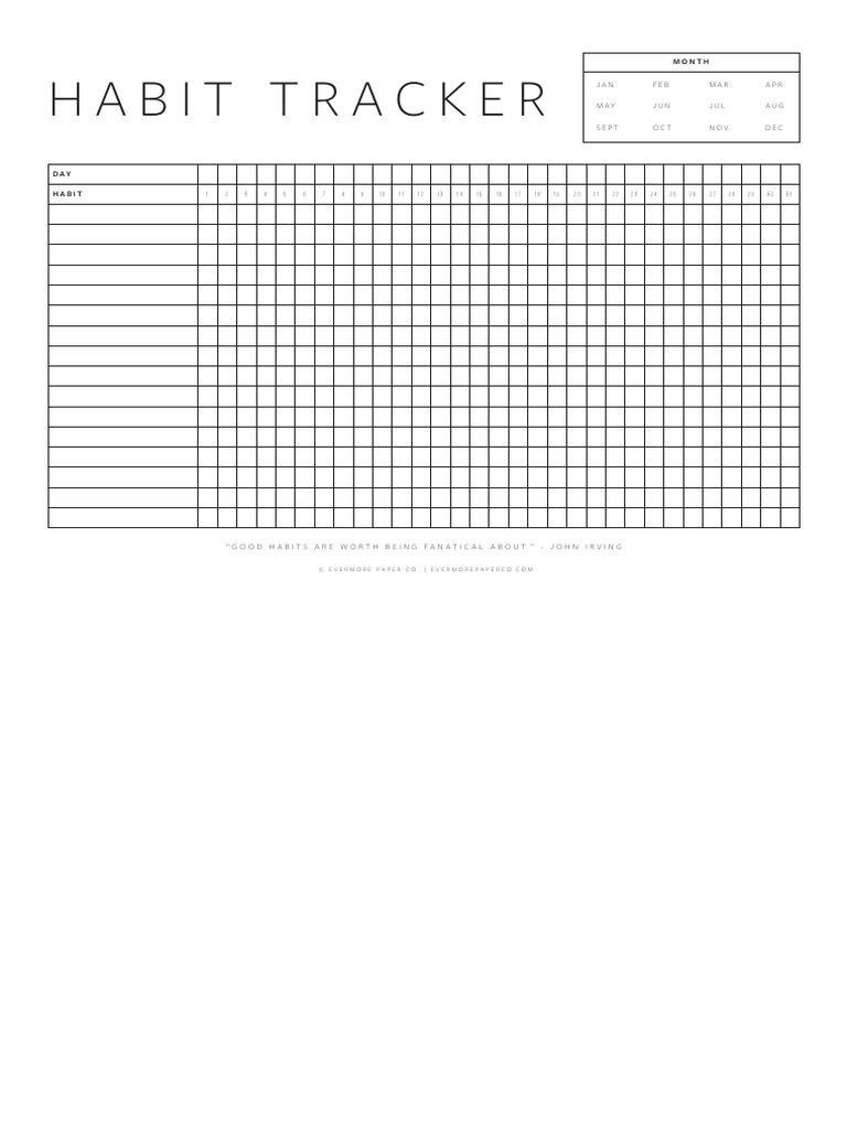 Habit Tracker | PDF