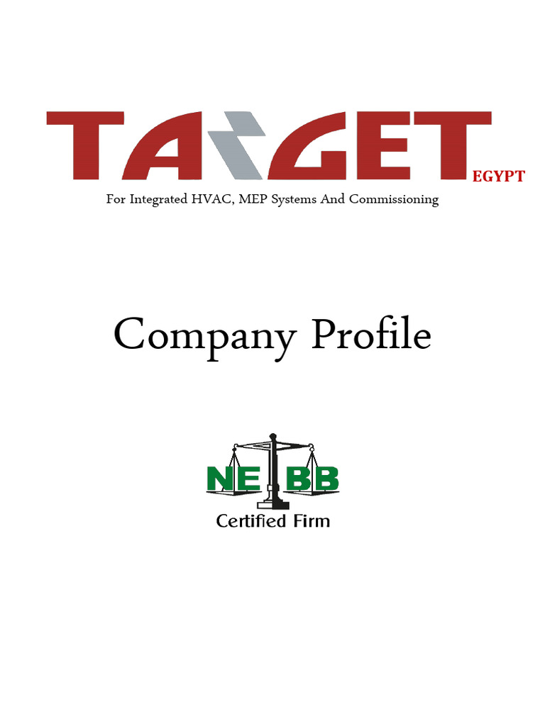 Target Company Profile | PDF | Duct (Flow) | Verification And Validation