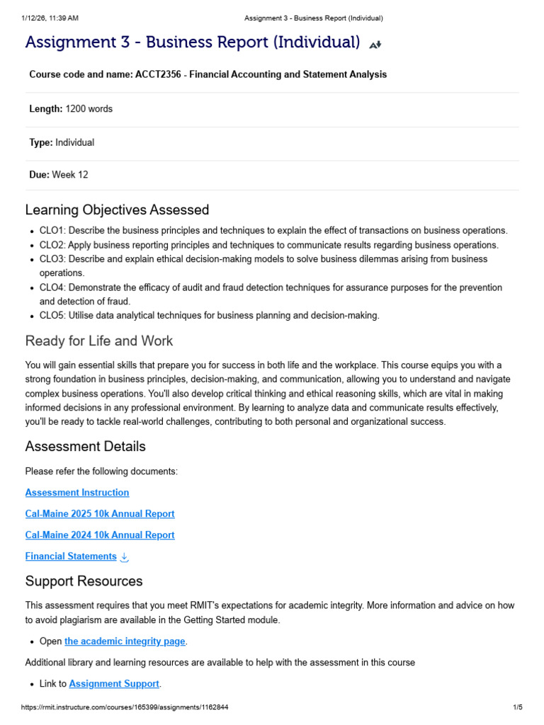 Assignment 3 - Business Report (Individual) | PDF | Theory | Decision ...