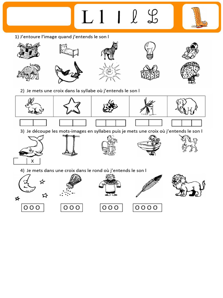 Activités d'écoute du son "l" | PDF