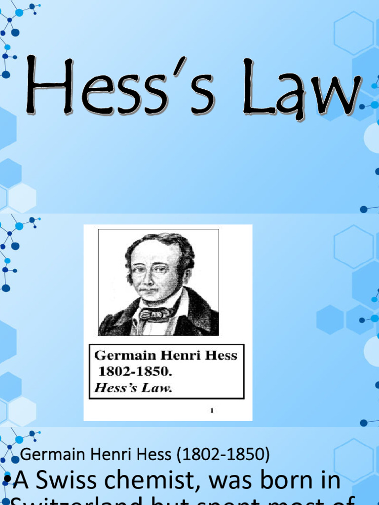 10 - Hess's Law | PDF