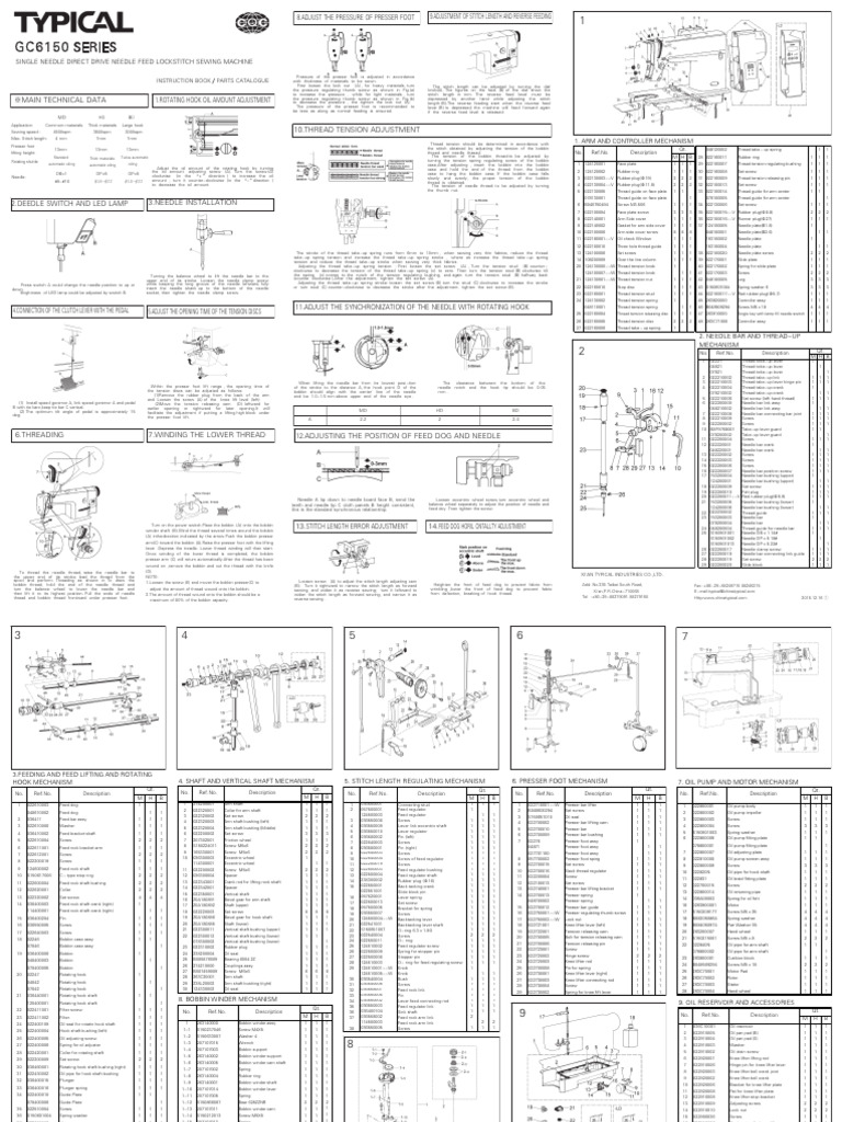 Partlist Typical GC 6150 Series | PDF