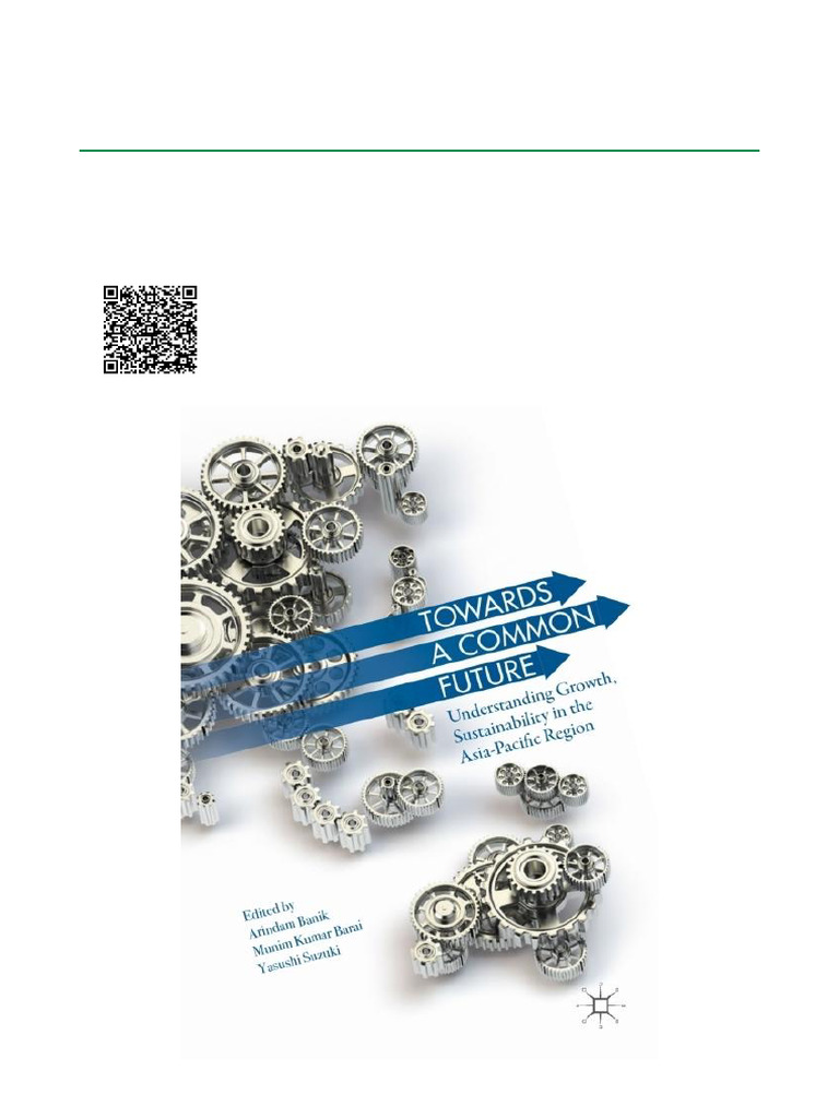 Towards A Common Future Understanding Growth, Sustainability in the Asia Pacific Region ISBN ...