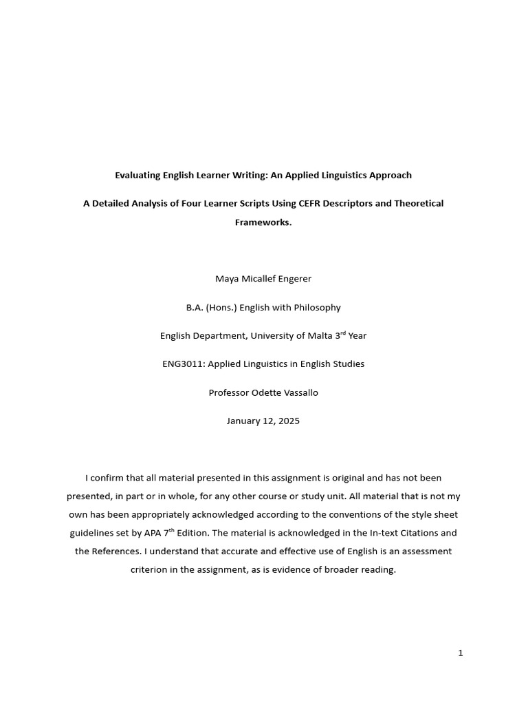 Evaluating English Learner Writing: An Applied Linguistics Approach ...