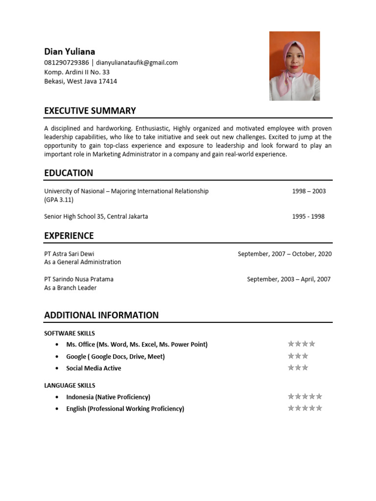 CV Dian Yuliana-1-8 | PDF
