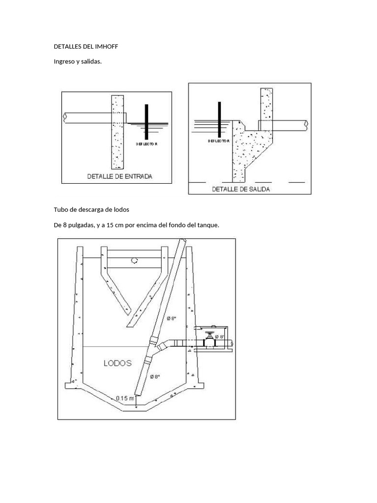Detalles Del Imhoff | PDF